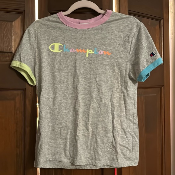 Champion | Tops | Colorful Champion Tee Shirt | Poshmark